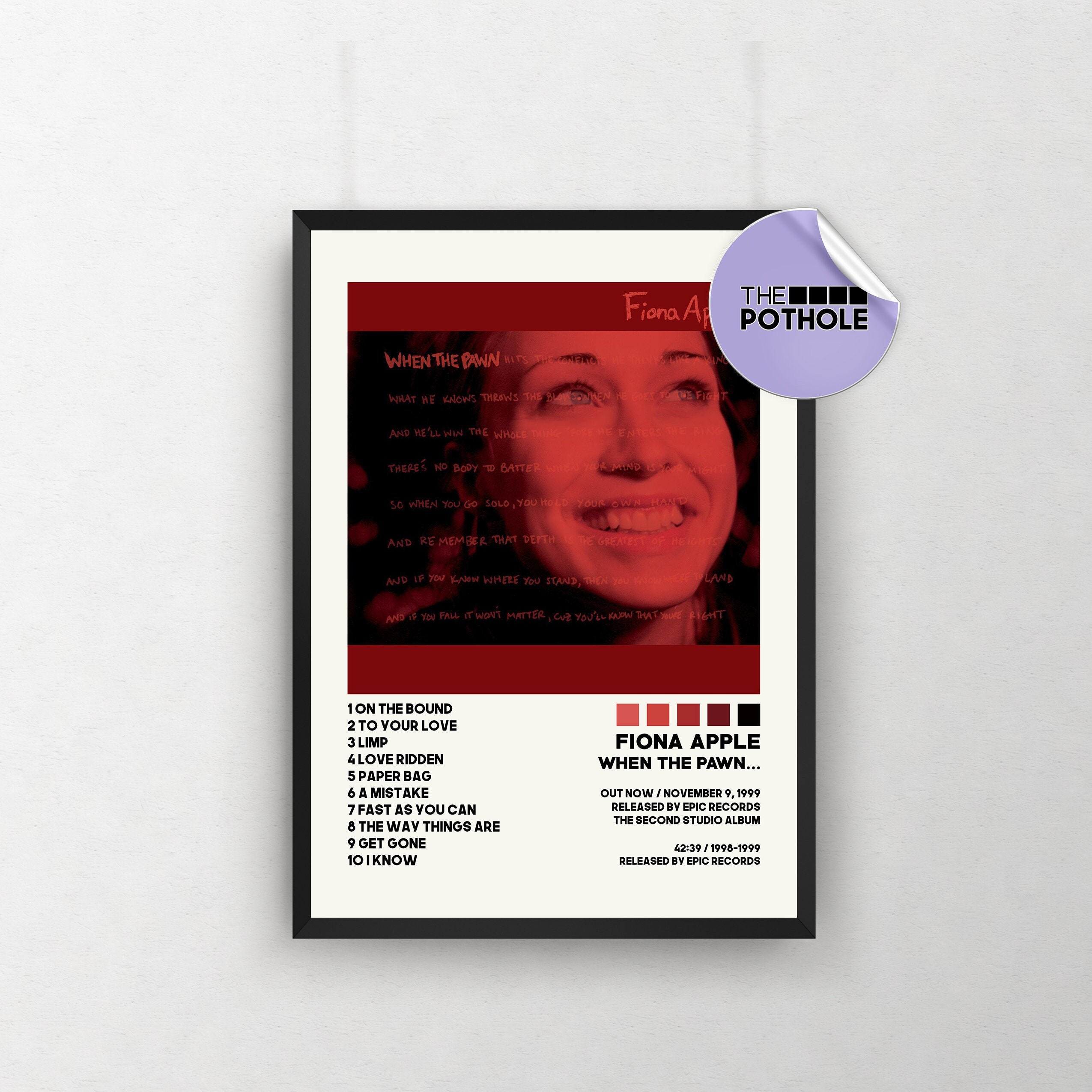 Fiona Apple Posters / When the Pawn Poster / Fiona Apple, Album Cover ...