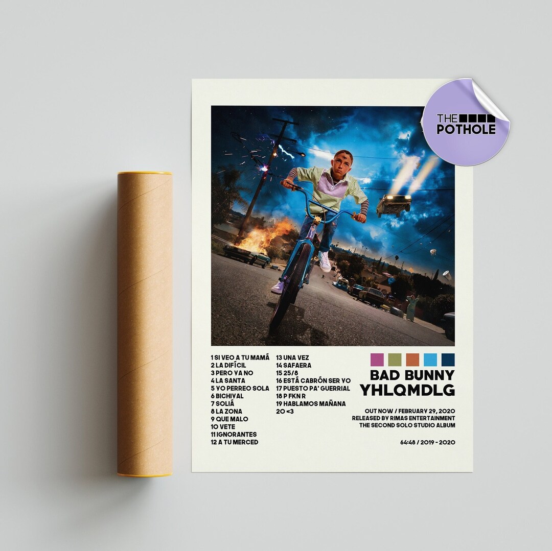 Bad Bunny Posters / YHLQMDLG Poster / Tracklist Album Cover - Etsy