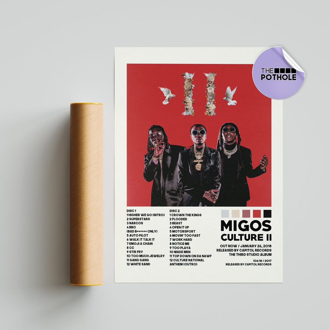 Migos Poster / Culture II Poster / Album Cover Poster Poster - Etsy