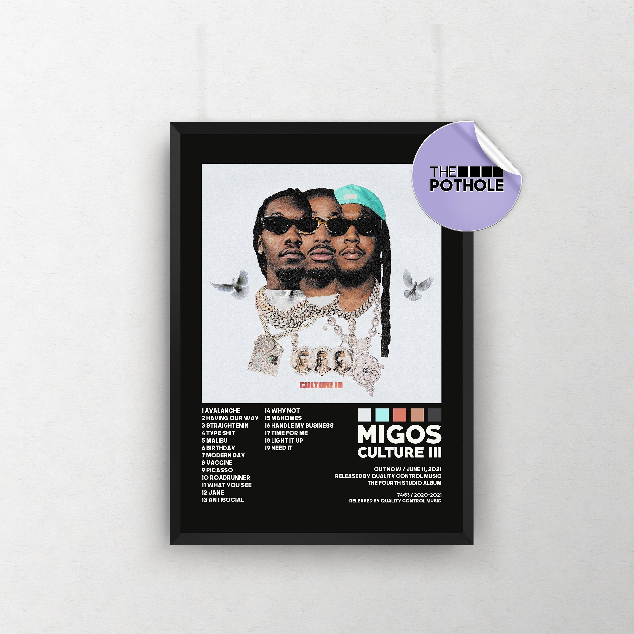 Migos Poster / Culture III Poster / Album Cover Poster sold by ...
