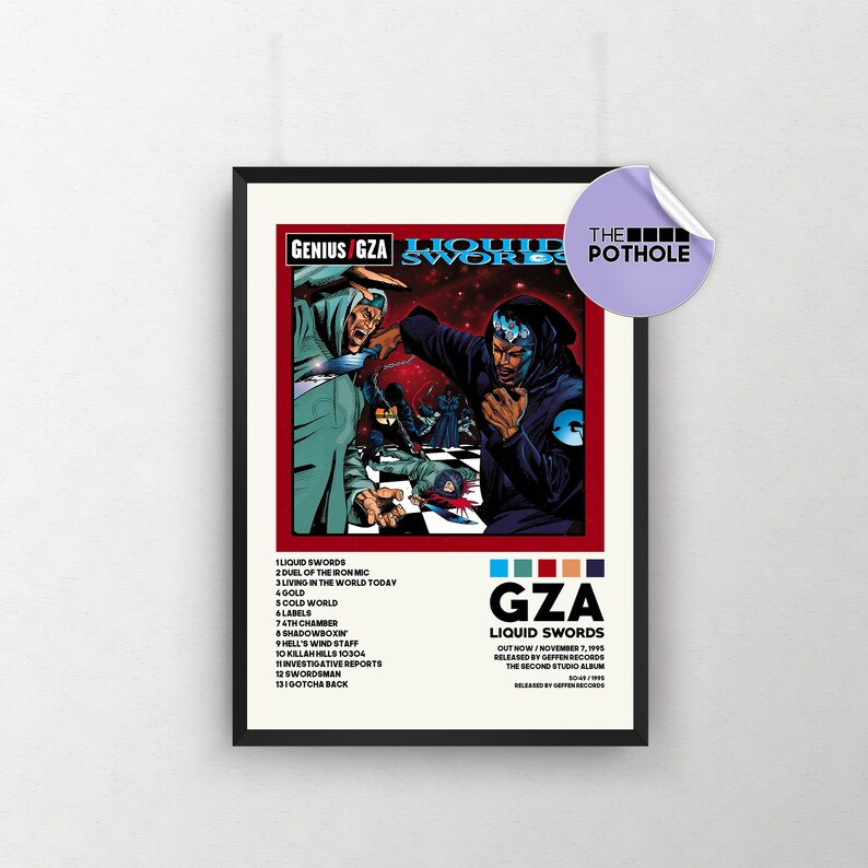 GZA Album Posters / Liquid Swords Poster Album Cover Poster - Etsy