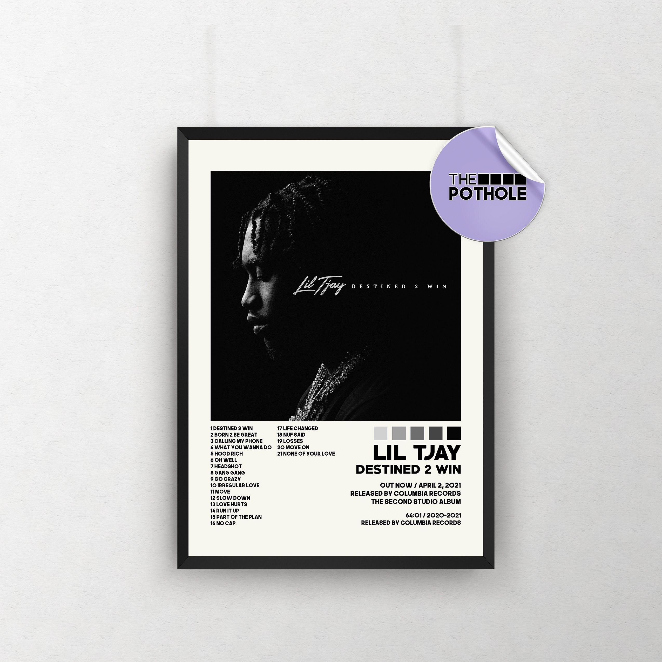 Lil TJay Posters / Destined 2 Win Poster, Tracklist Poster, Album Cover ...