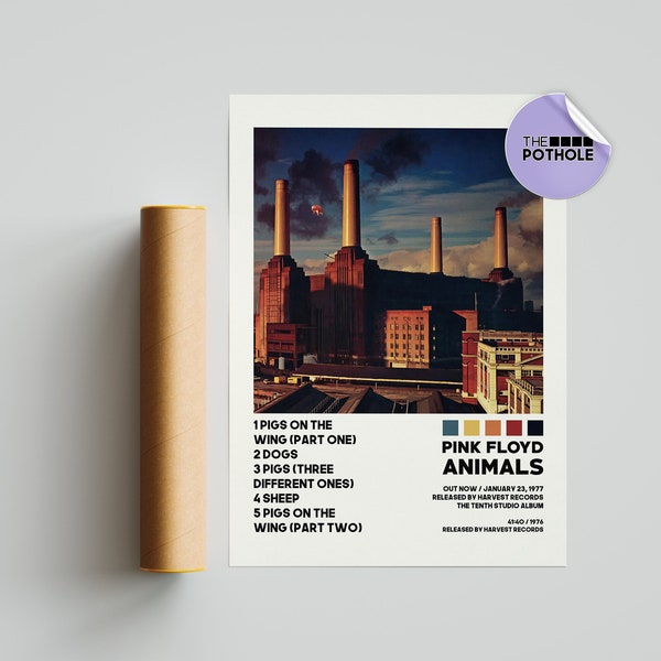Pink Floyd Animals Poster - Etsy