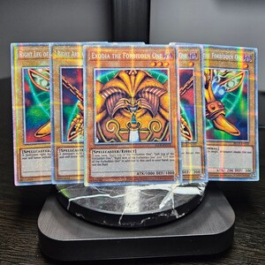 Exodia Set: Forbidden One head, Right Arm, Left Arm, Right Leg, Left ...