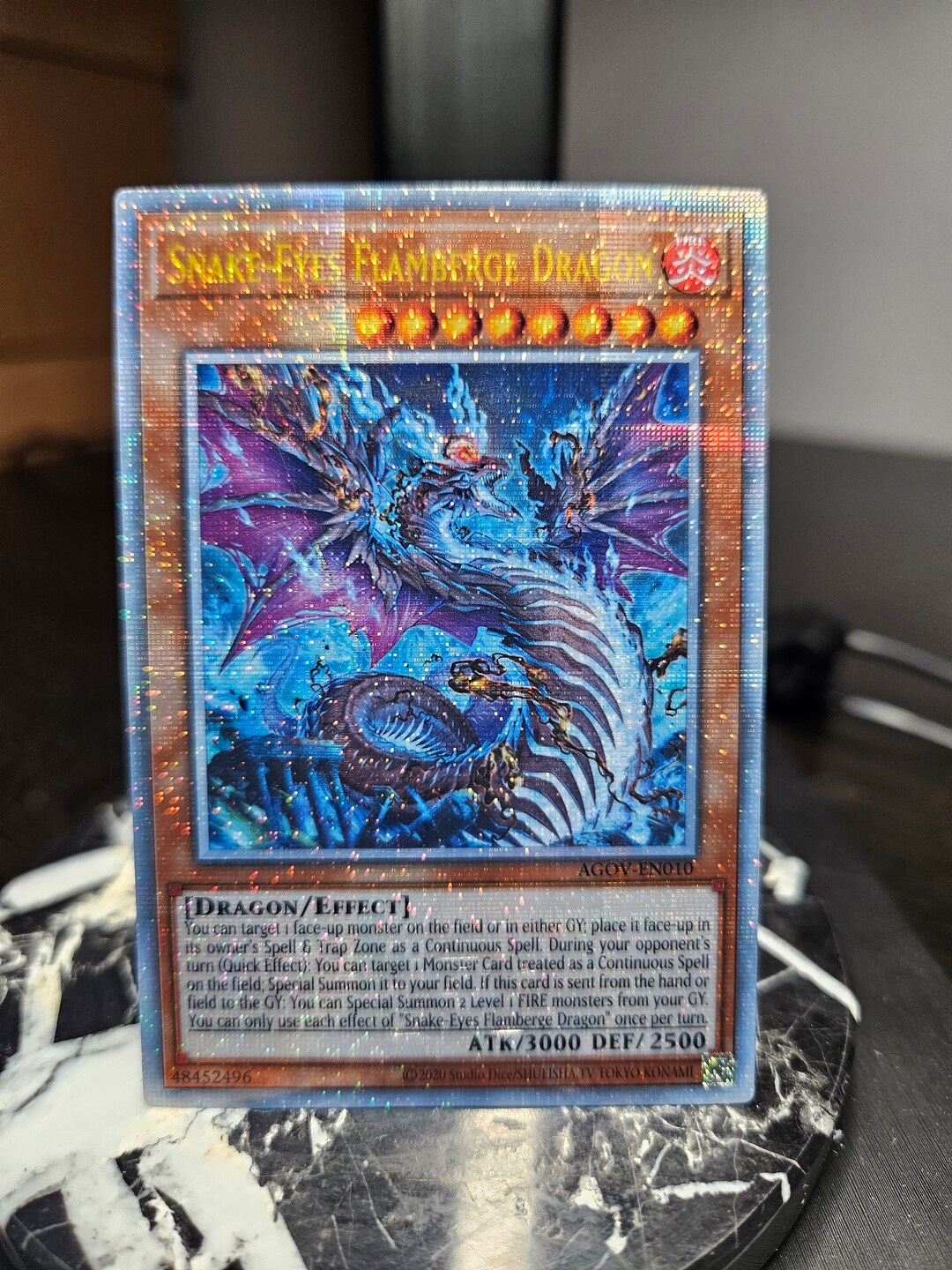 Snake-eyes Flamberge Dragon QCSR Quarter Century Secret Rare Common Orica Proxy Starlight ...