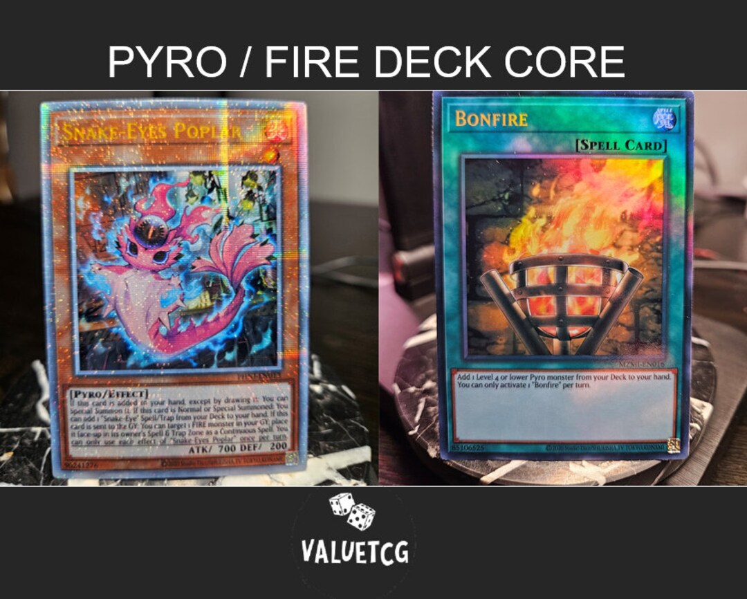 Pyro Fire Deck Core: Bonfire + Snake-eyes Poplar - 25th Anniversary ...