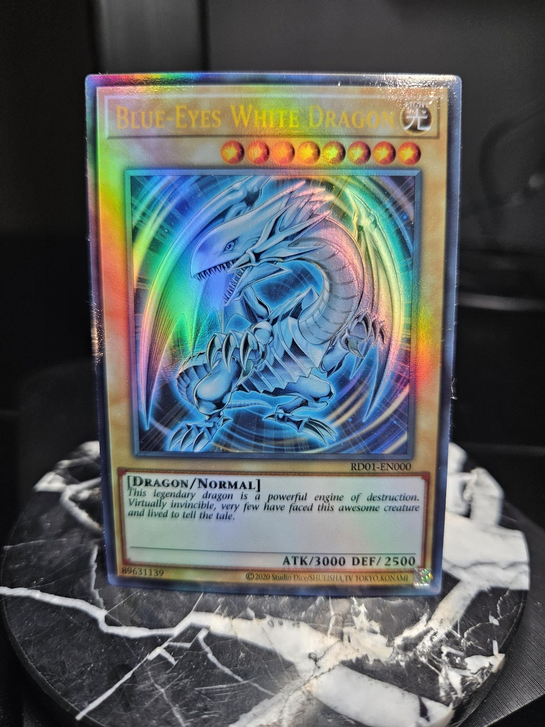 Blue-eyes White Dragon - Rush Duel Art - Ultra - 25th Quarter Century Secret Rare - Prismatic ...