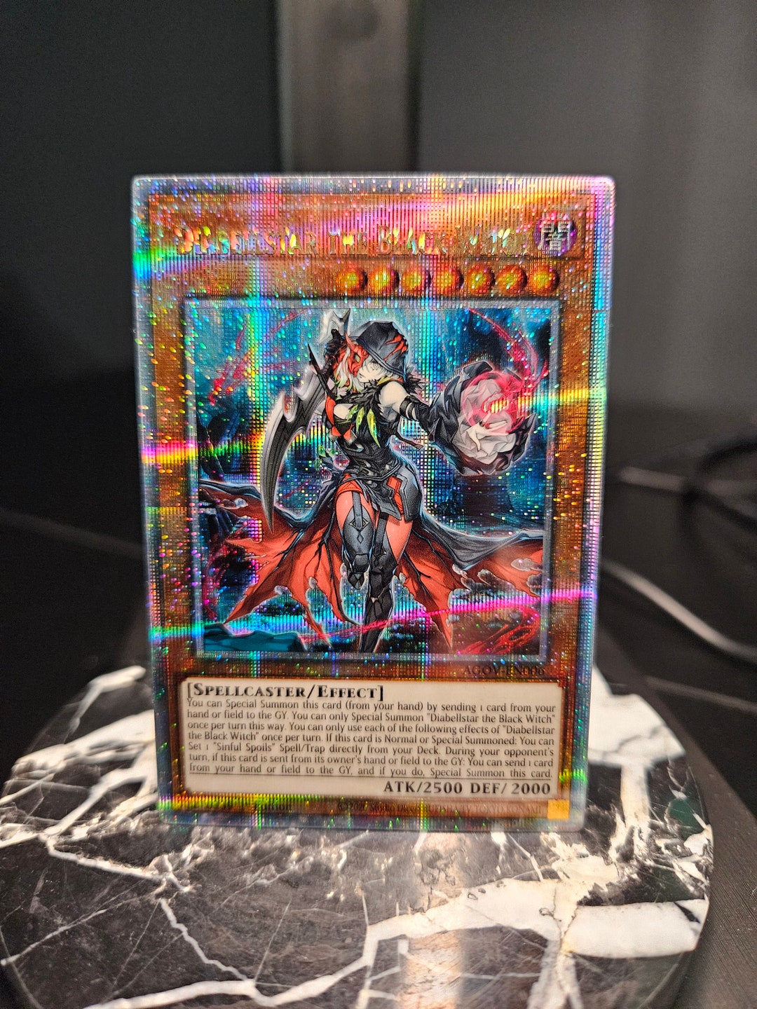 Diabellstar the Black Witch - 25th Anniversary Quarter Century Starlight Rare - Prismatic Secret ...