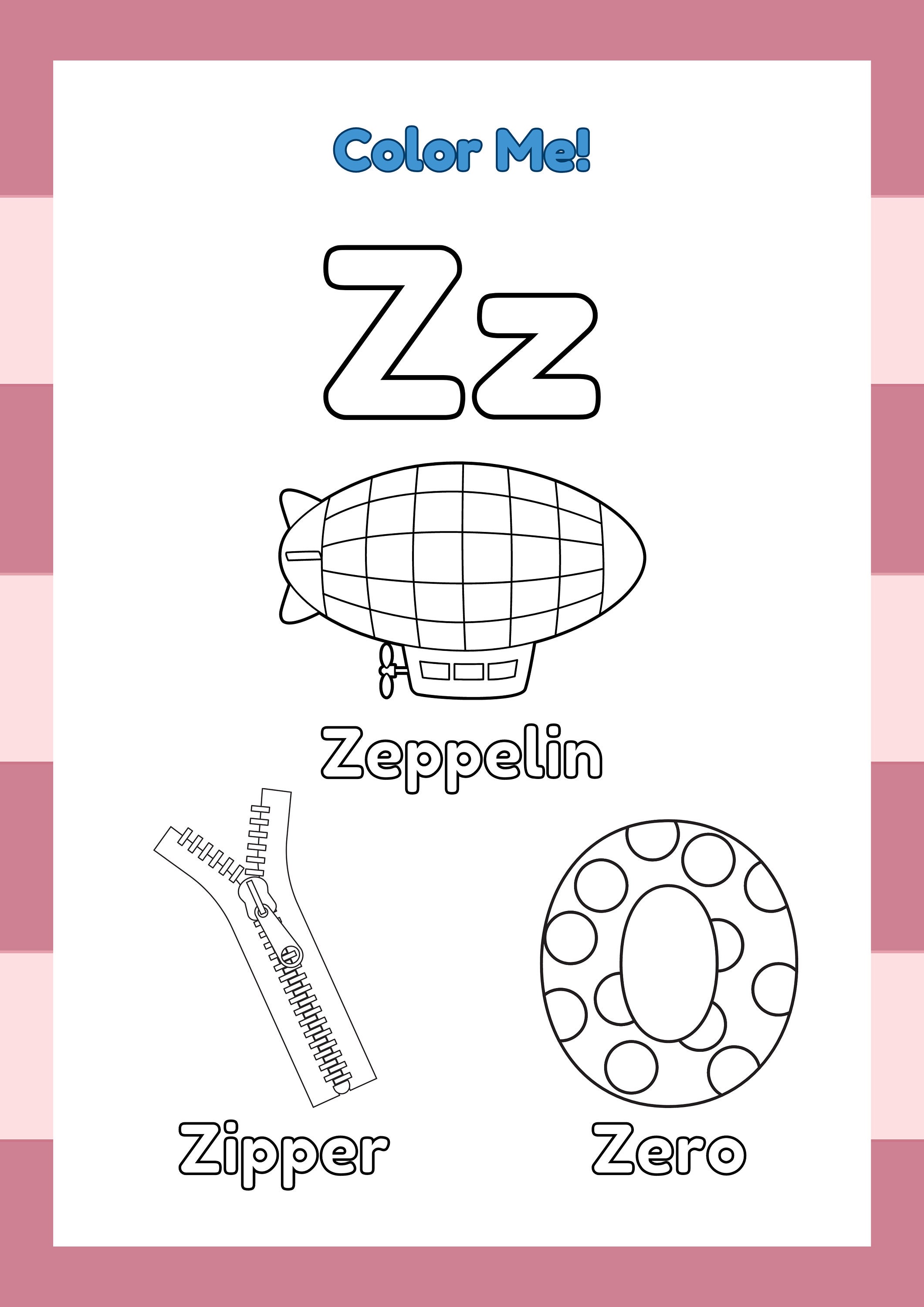 My ABC Coloring Booklet Worksheet,kids Coloring Book - Etsy