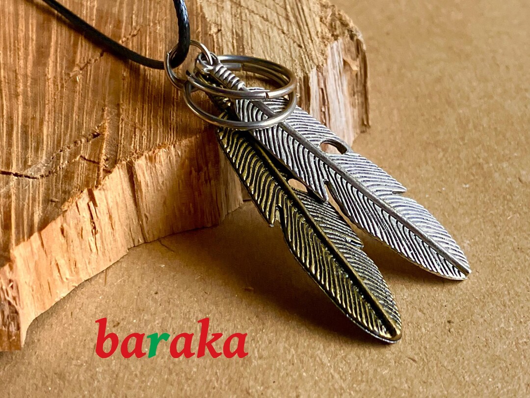 Native American Feather Pendant Necklace: Tribal Style Pendant - Etsy