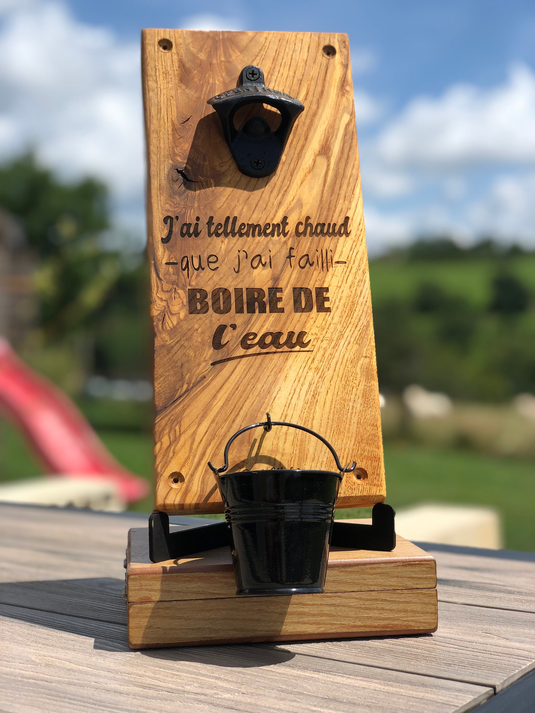 Décapsuleur mural en frêne décapsuleur mural décapsuleur personnalisé ...