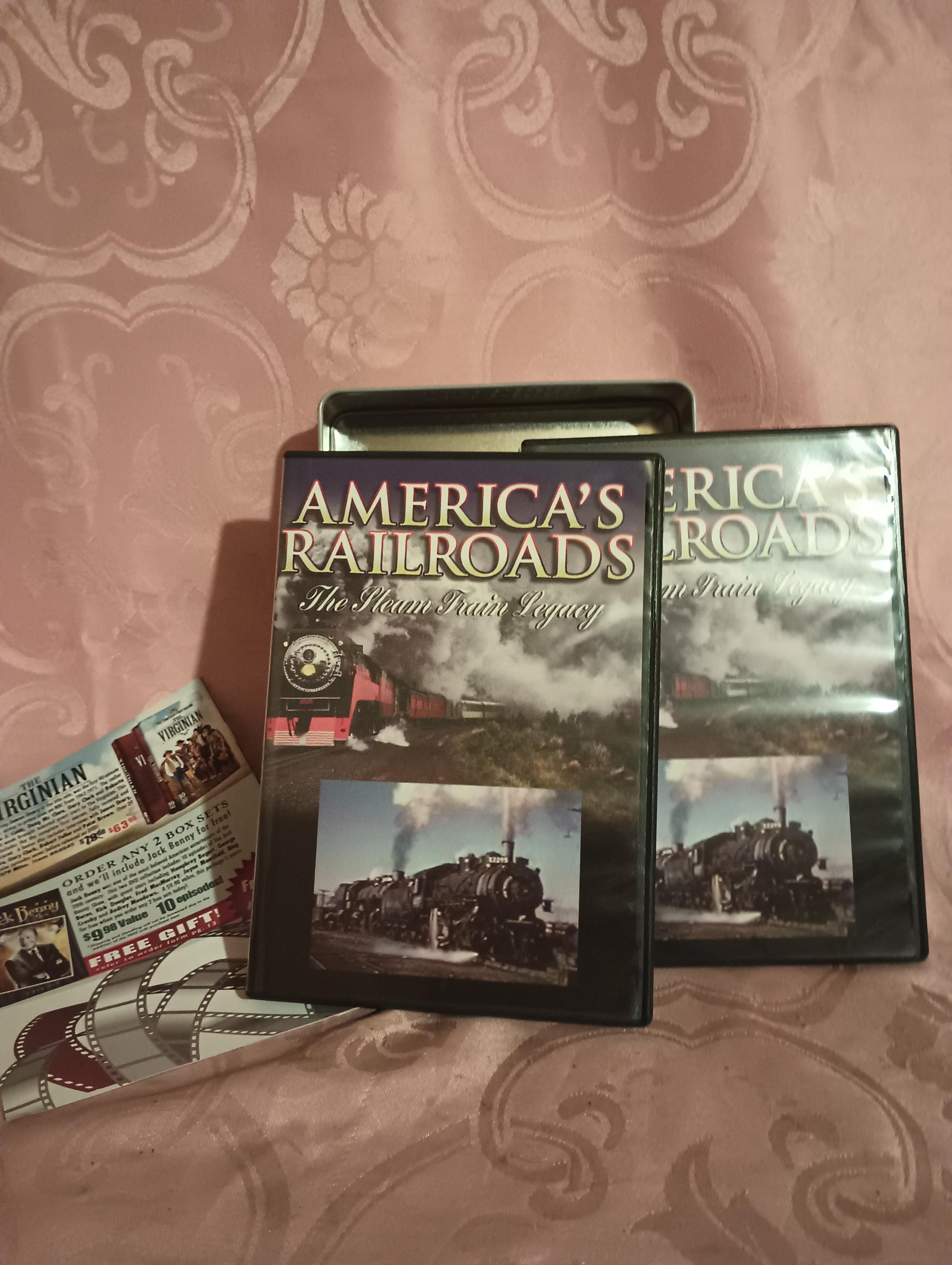 America's Railroad the Steam Engine Legacy 2 DVD Set in Collectors Tin ...