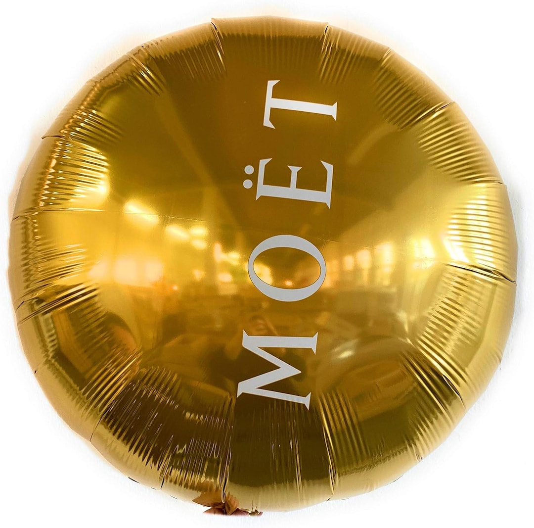 1x MOËT & CHANDON Golden Balloon Original Moet Chandon Gold Imperial ...