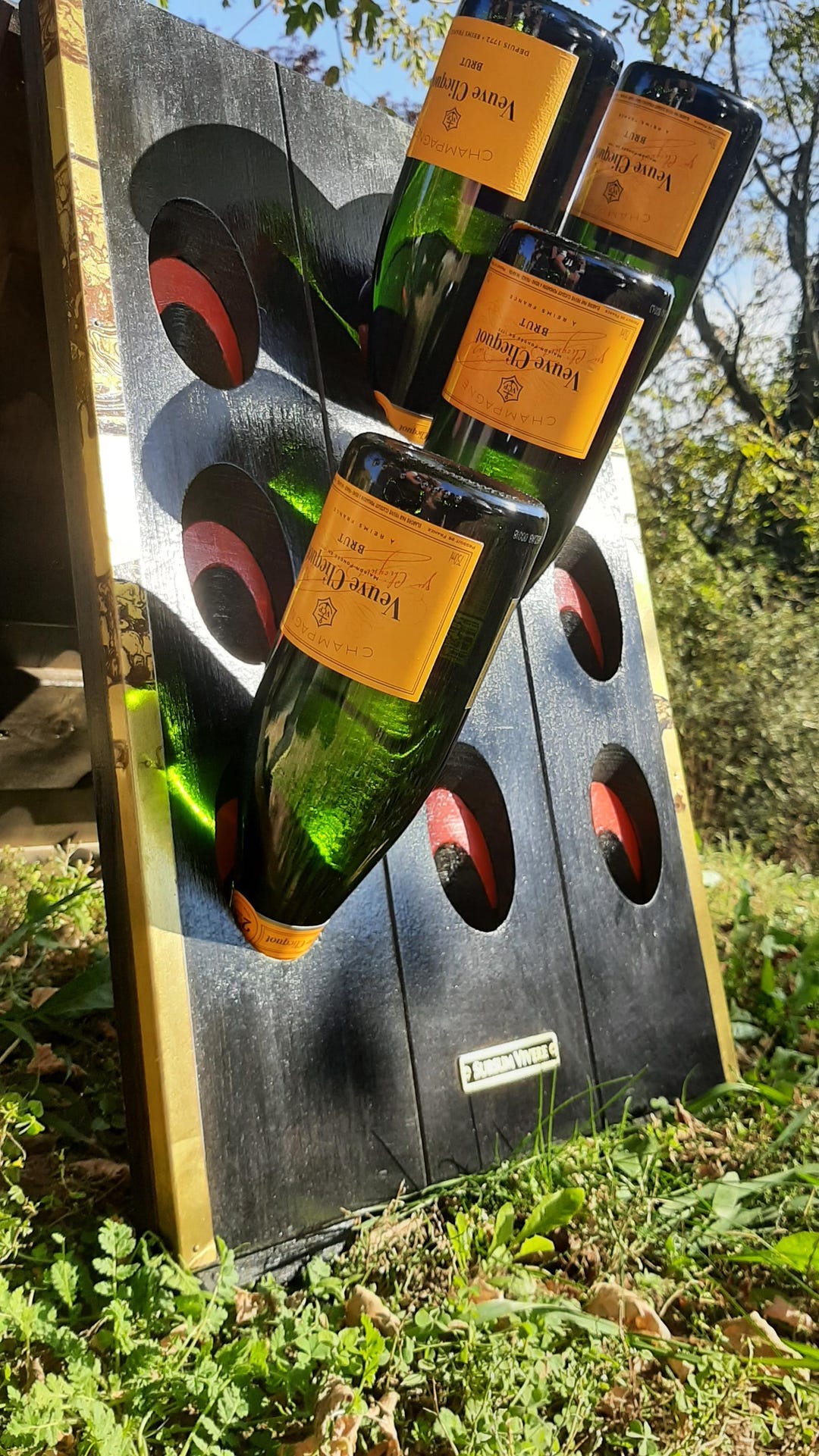 Champagne Pupitre Display Stand for 18 Bottles Suitable for Storing ...