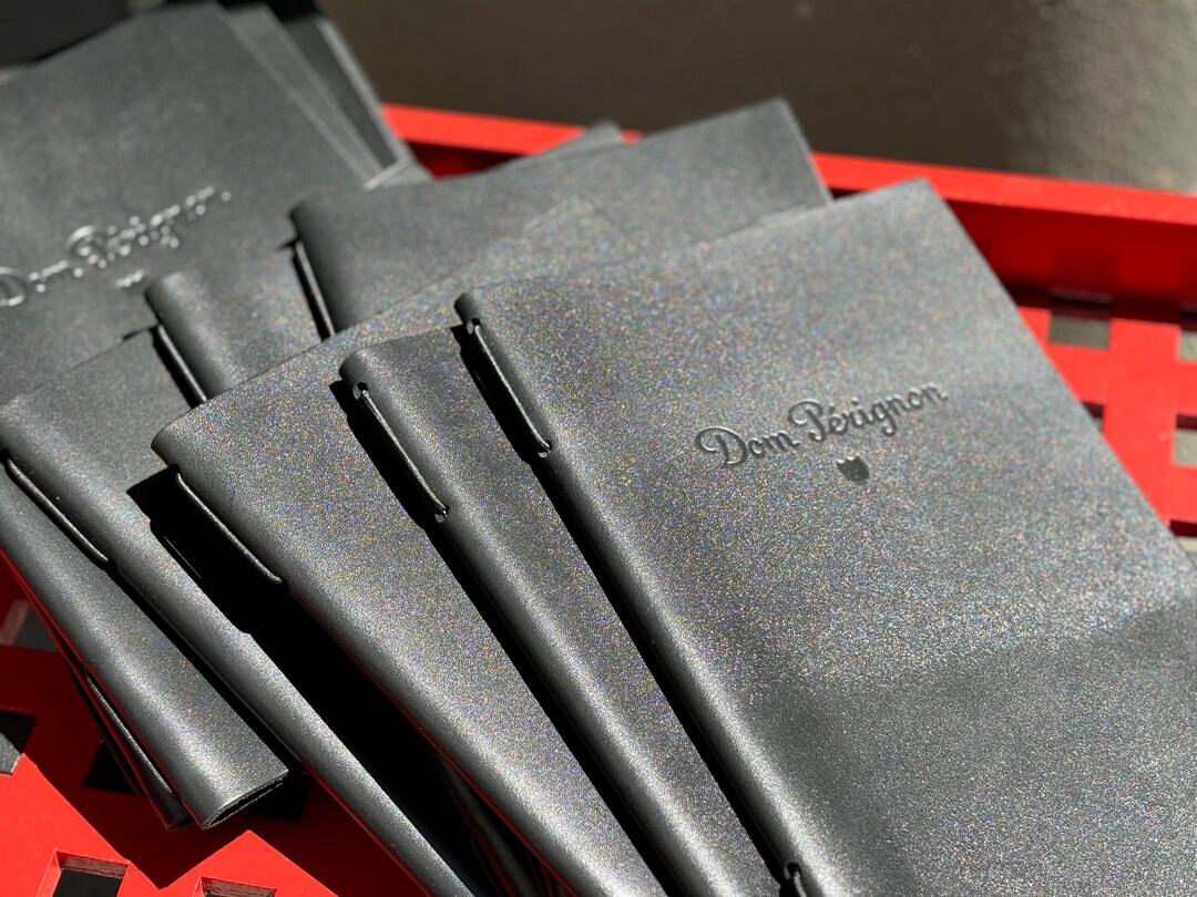 Dom Pérignon Champagne Leather Restaurant Menu Holders They Are in ...