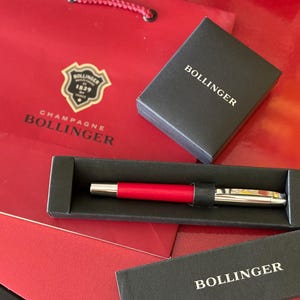 3 Champagne Bollinger Gift Set 1 Ballpoint Pen and 1 Cufflinks in a ...