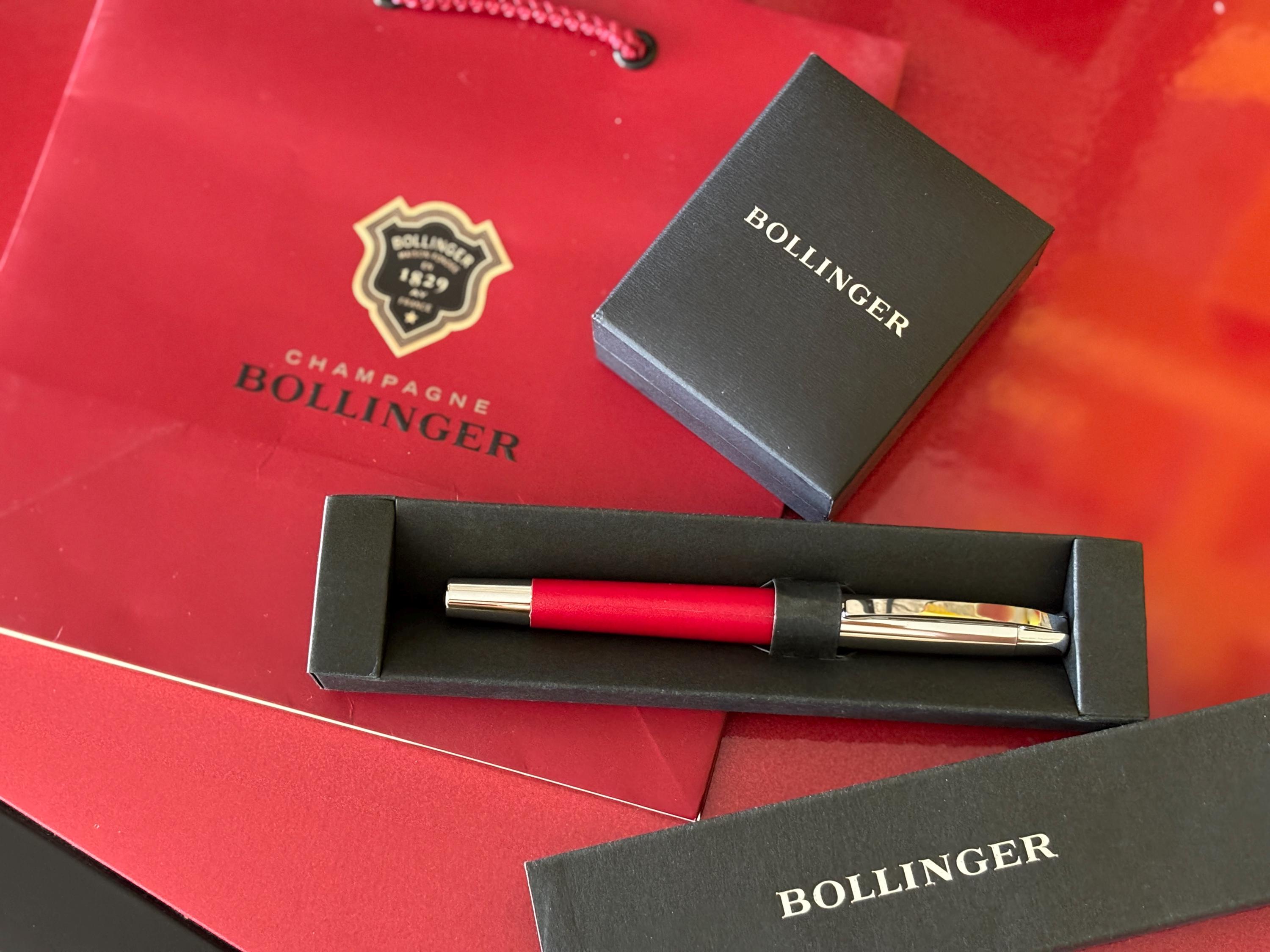 3 Champagne Bollinger Gift Set 1 Ballpoint Pen and 1 Cufflinks in a ...