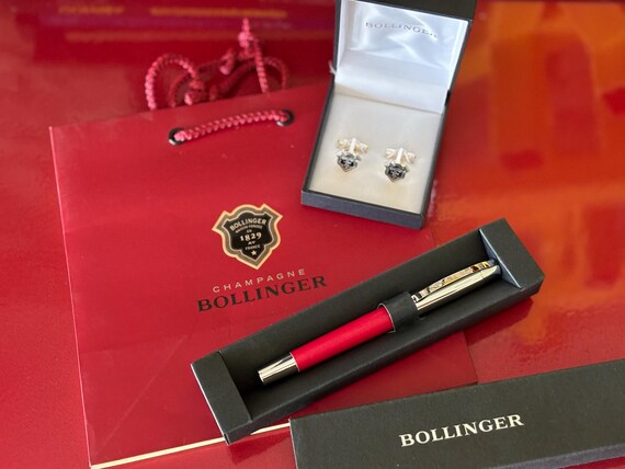 3 Champagne Bollinger gift set - 1 Ballpoint pen and … - Gem