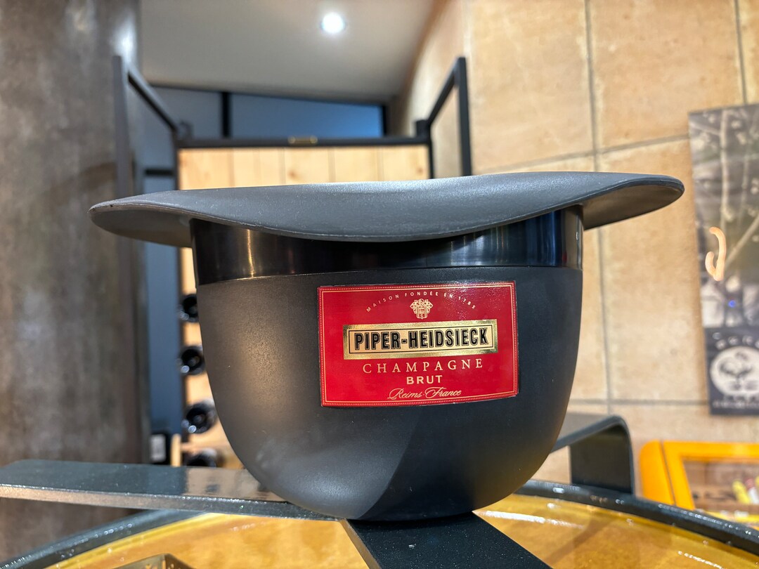 The Avengers Bowler Hat PIPER-HEIDSIECK Champagne Bucket in Red and ...