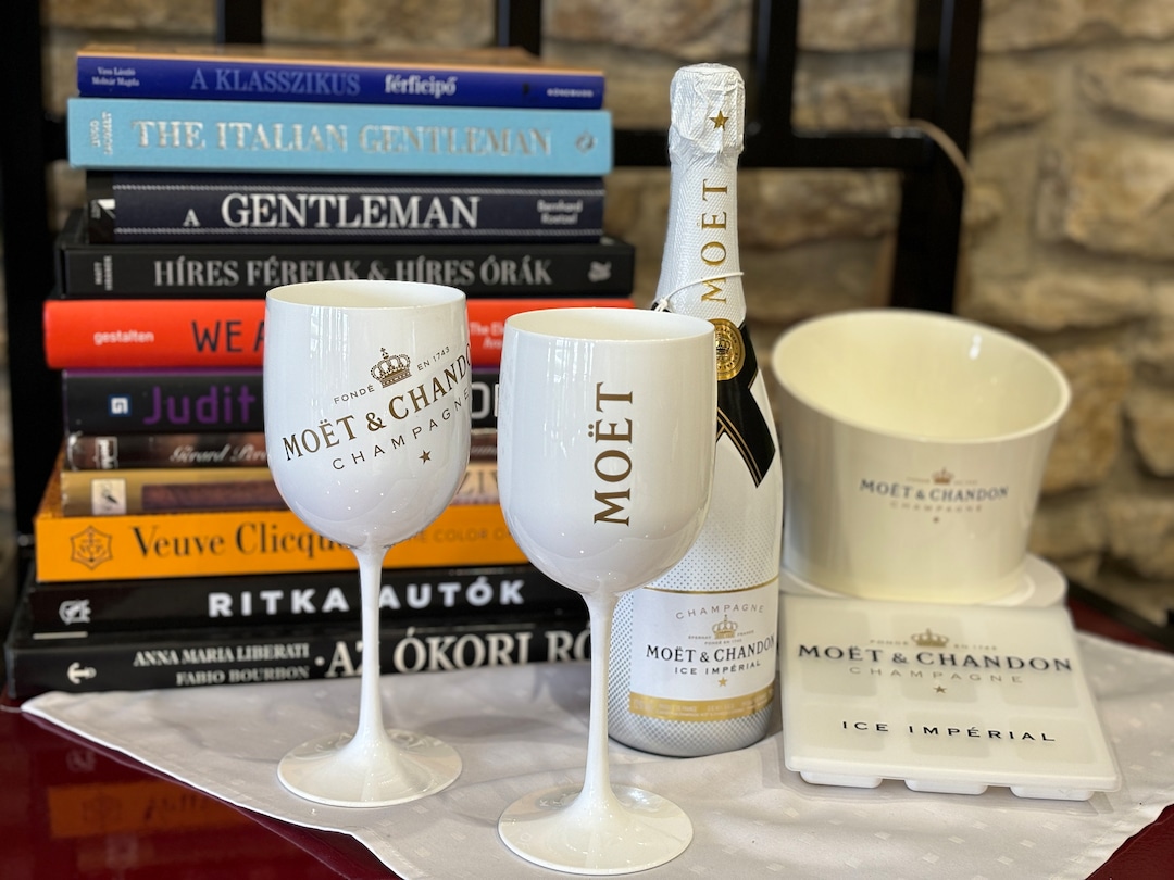 Moët & Chandon ICE Impérial Gift Set – 2 Glasses 1 Ice Bowl 1 Ice Cube ...