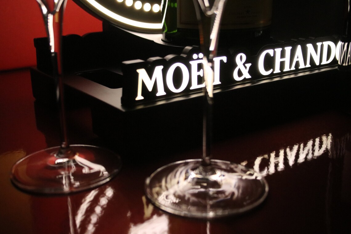 Moët & Chandon Colour-changing Bottle Display Stand, Luminous MOËT ...