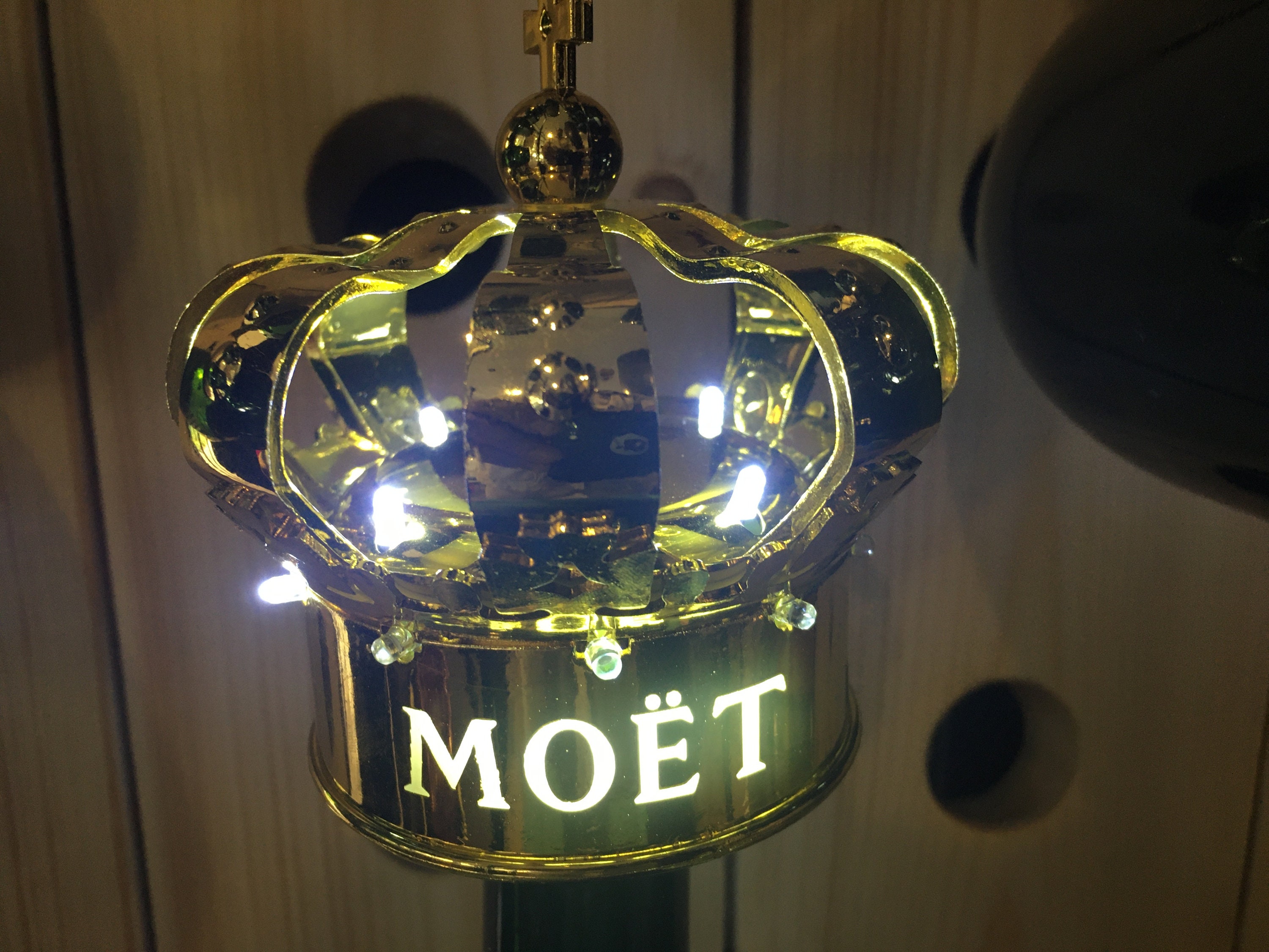 Moët & Chandon Gold Crown Light Bottle Decoration - Etsy