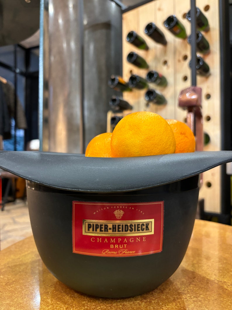 The Avengers Bowler Hat PIPER-HEIDSIECK Champagne Bucket in Red and ...