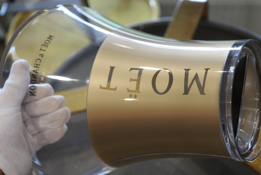 Moët & Chandon Champagne Ice Bucket MOET Bottle Cooler Gold and ...