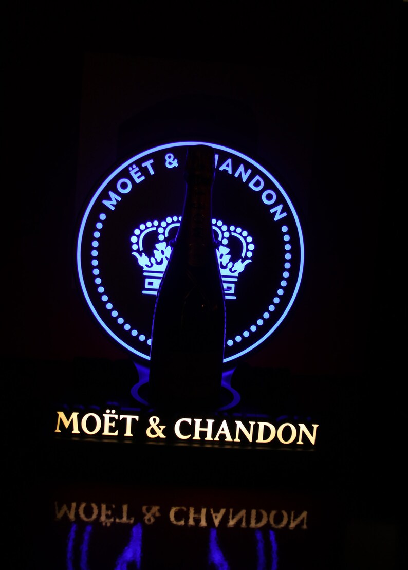 Moët & Chandon Colour-changing Bottle Display Stand, Luminous MOËT ...