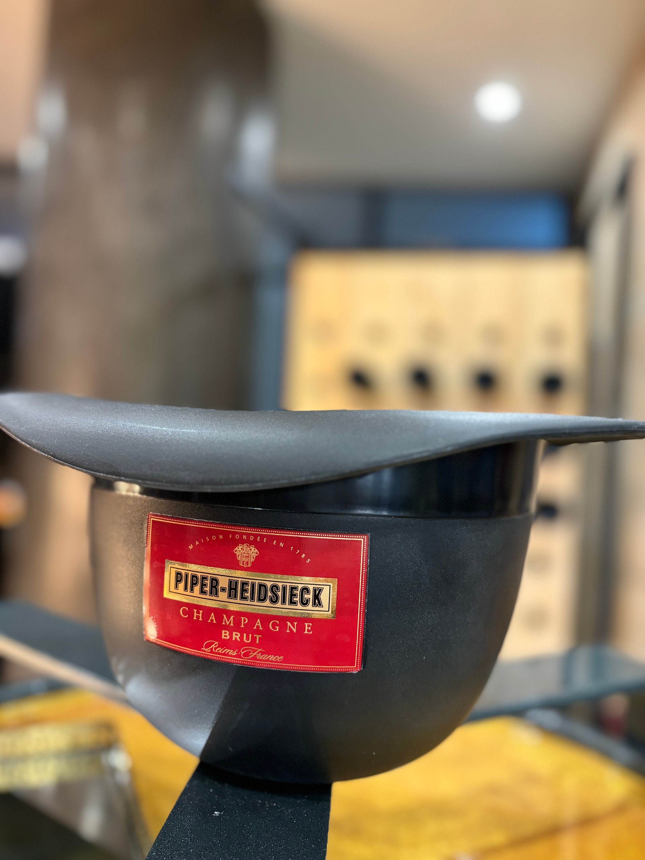 The Avengers Bowler Hat PIPER-HEIDSIECK Champagne Bucket in Red and ...