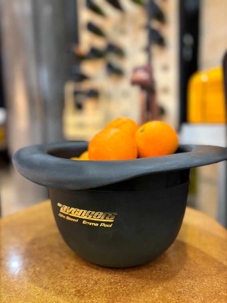 The Avengers Bowler Hat PIPER-HEIDSIECK Champagne Bucket in Red and ...