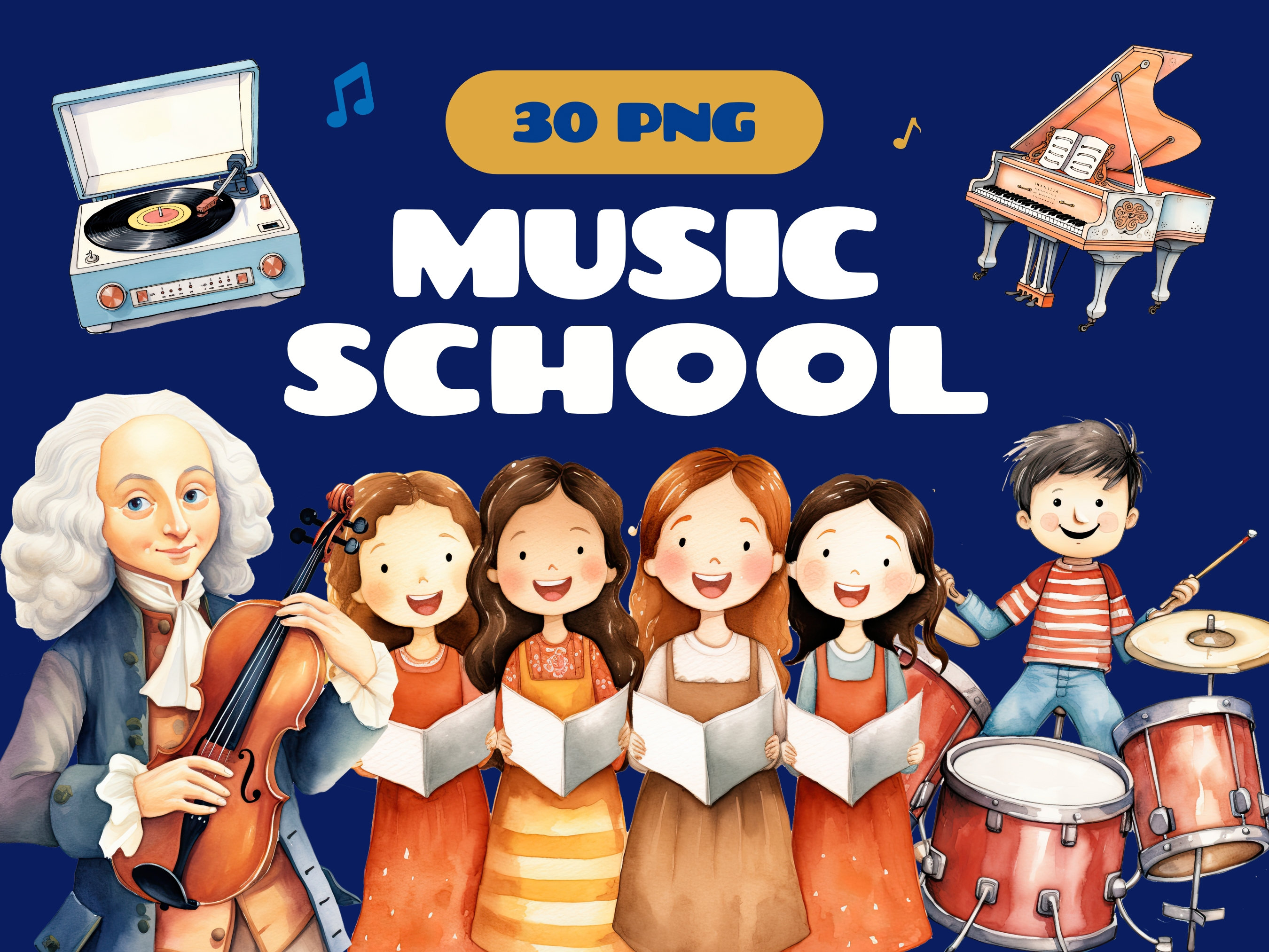 Music Classroom Clip Art