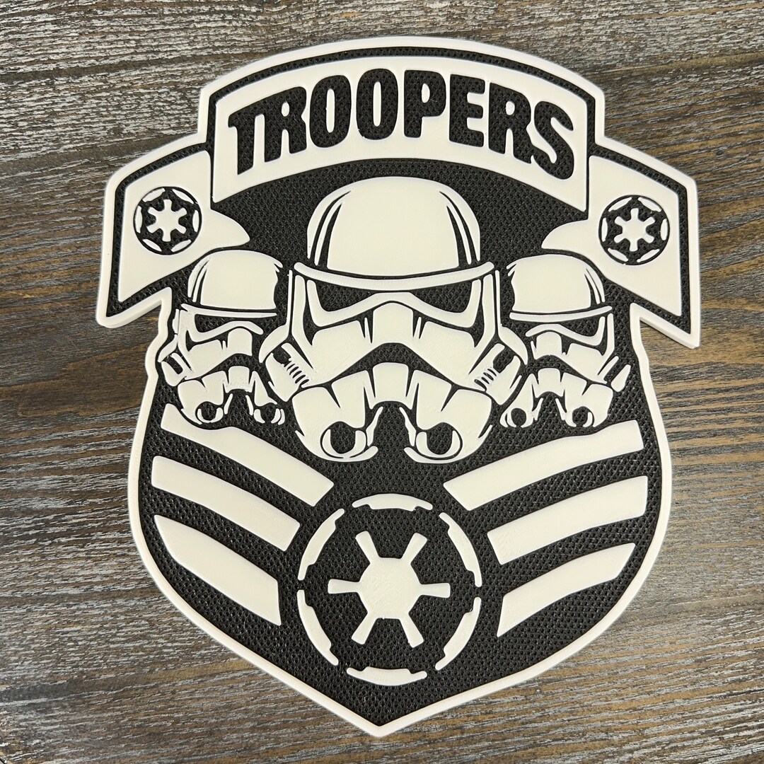 Storm Trooper Wall Art 9 3D Printed Sign Decor - Etsy