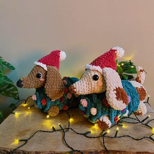 Christmas Dog Crochet Pattern - Etsy