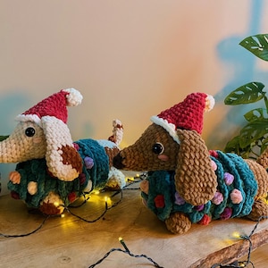 Christmas Dog Crochet Pattern - Etsy
