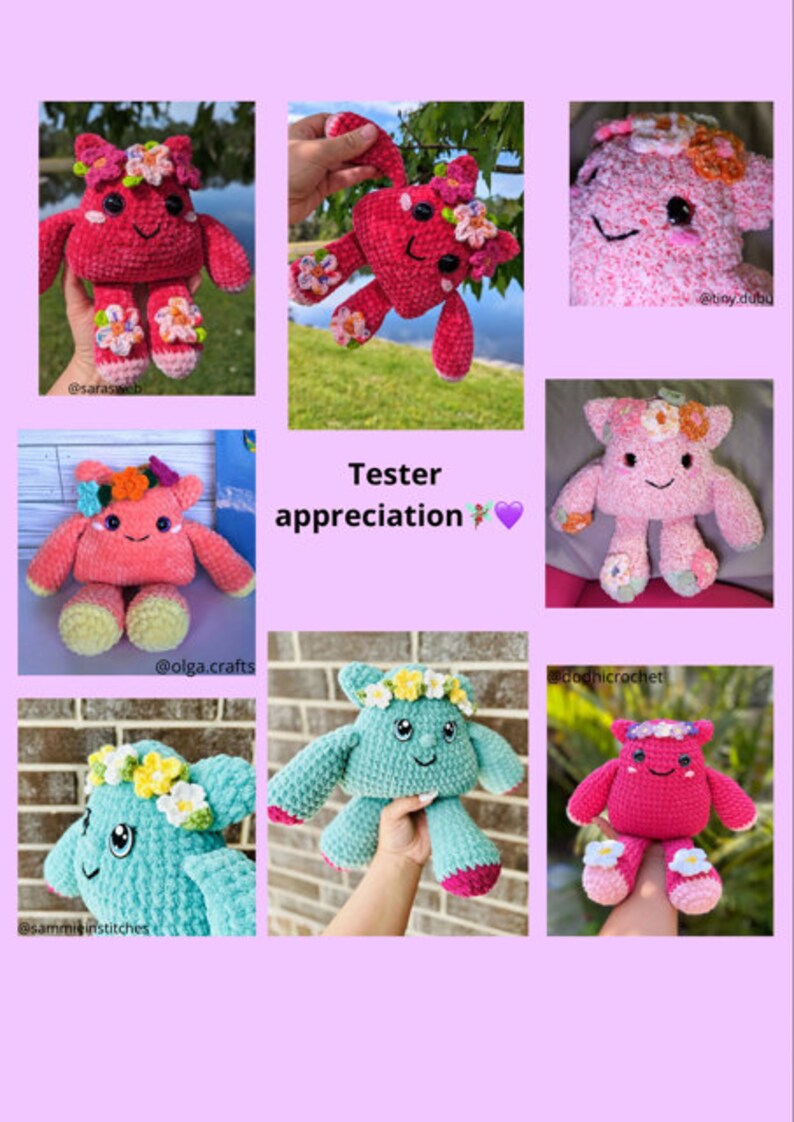 Spring Monster Crochet Pattern - Etsy