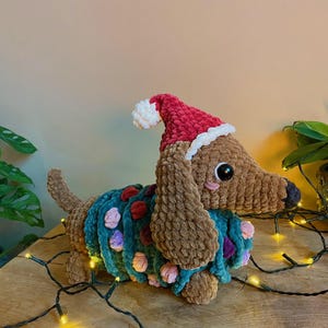 Christmas Dog Crochet Pattern - Etsy