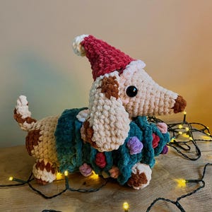 Christmas Dog Crochet Pattern - Etsy