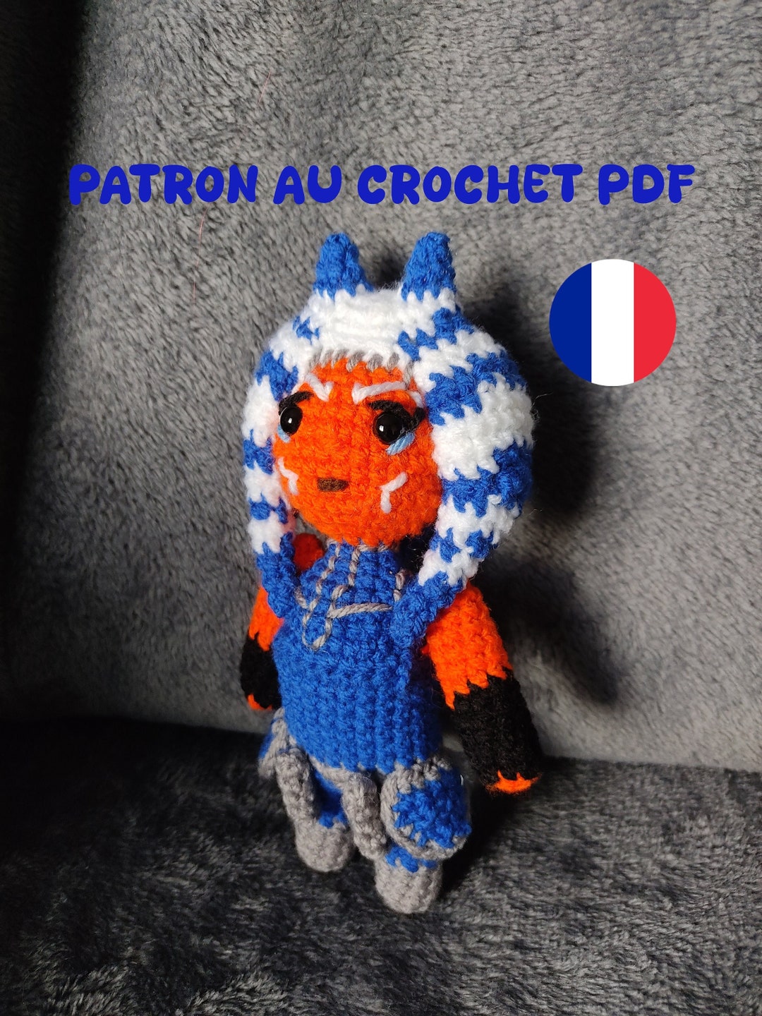 Crochet Pattern Chibi Ahsoka Amigurumi Doll Star Wars - Etsy