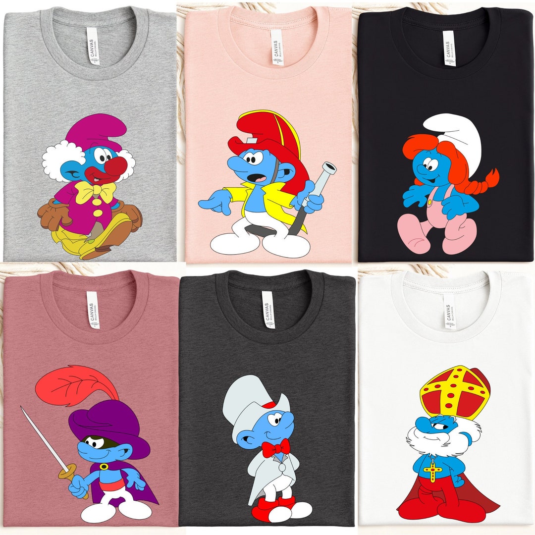 Smurfs Family Shirt, Personalized Birthday Shirt, Matching Smurf Tshirt ...