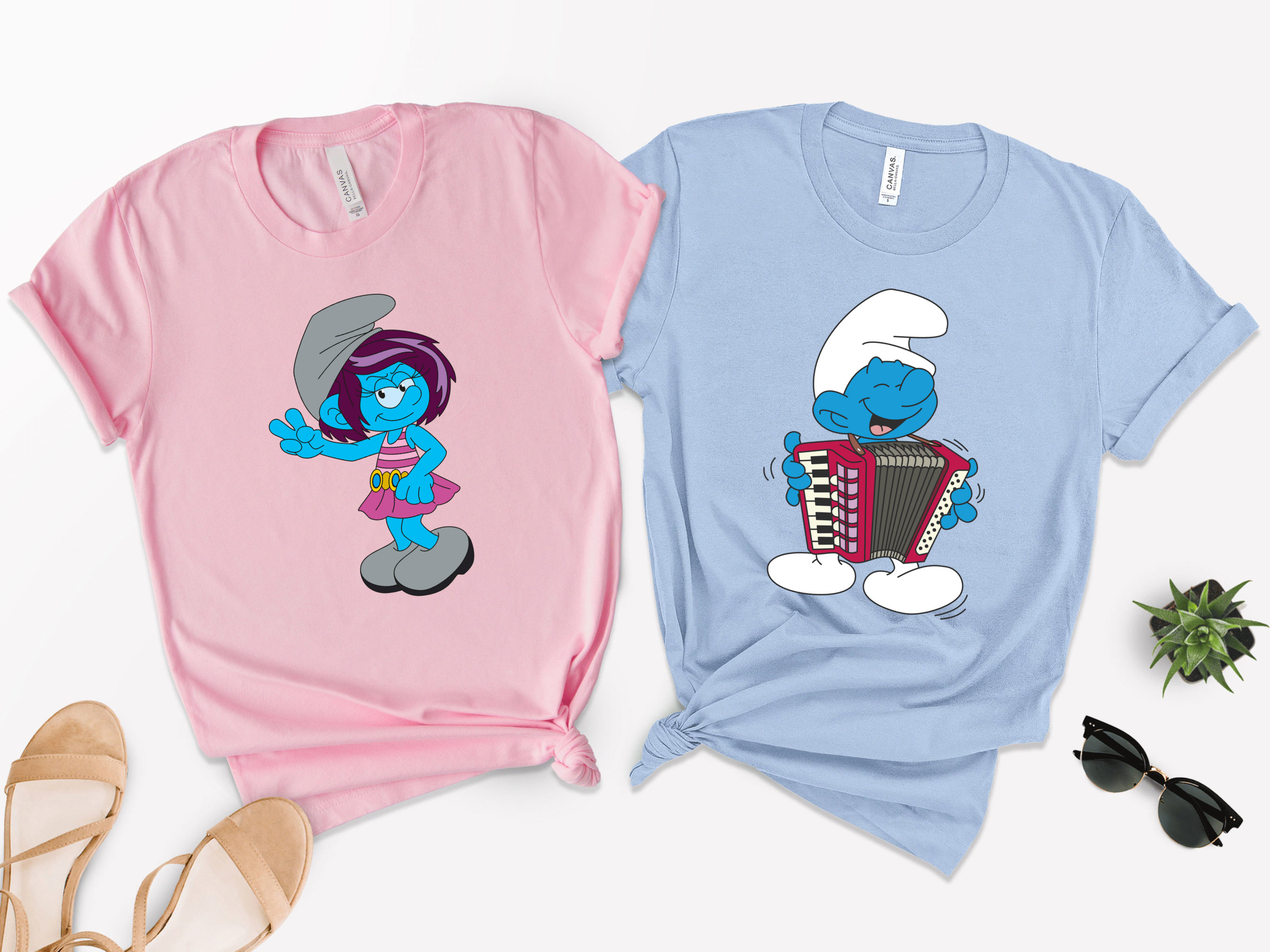 Personalized Smurfs Shirt, Custom Birthday Gift Shirt, Family Matching ...