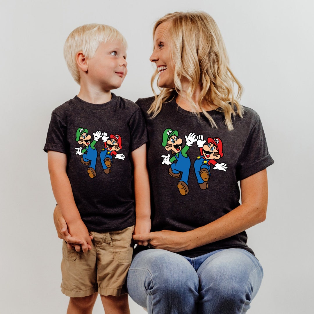 Super Mario Shirt, Mario and Luigi Shirt, Cute Mario Shirt, Super Mario ...