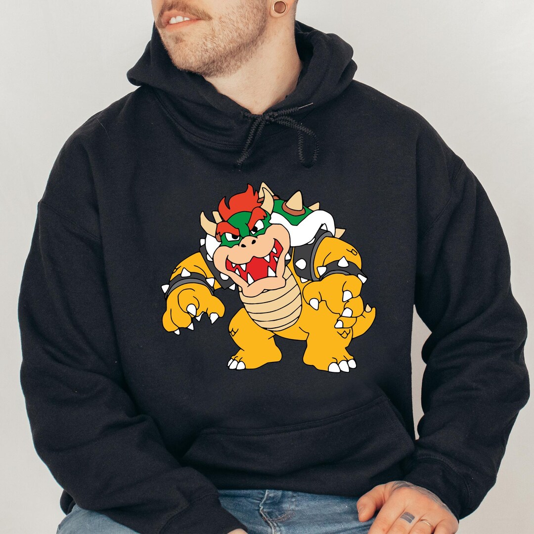 Super Mario Bowser Hoodie: Soft Cotton Gamer Sweatshirt - Etsy