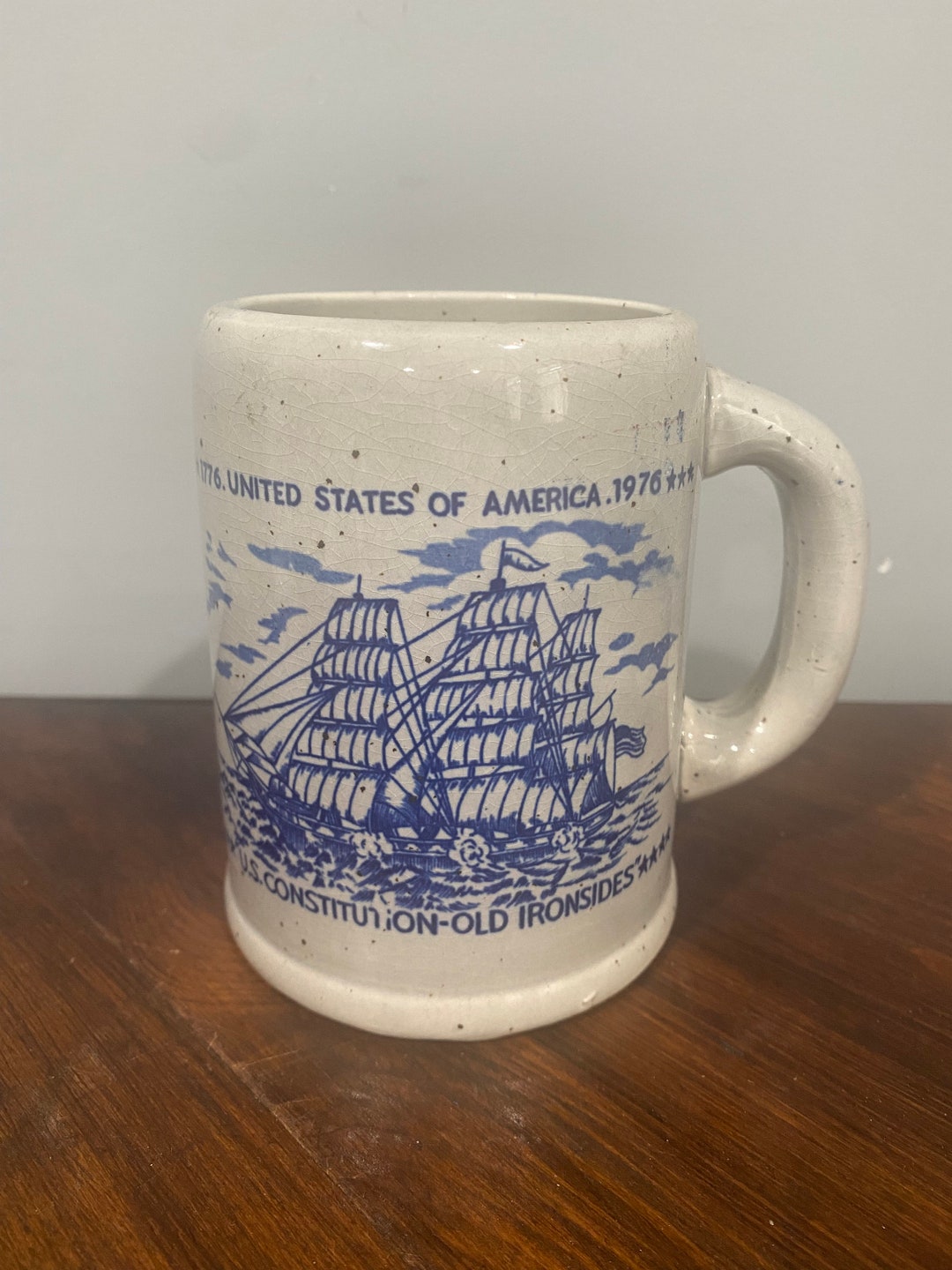 Vintage US Constitution Old Ironsides Mug Made in Japan - Etsy