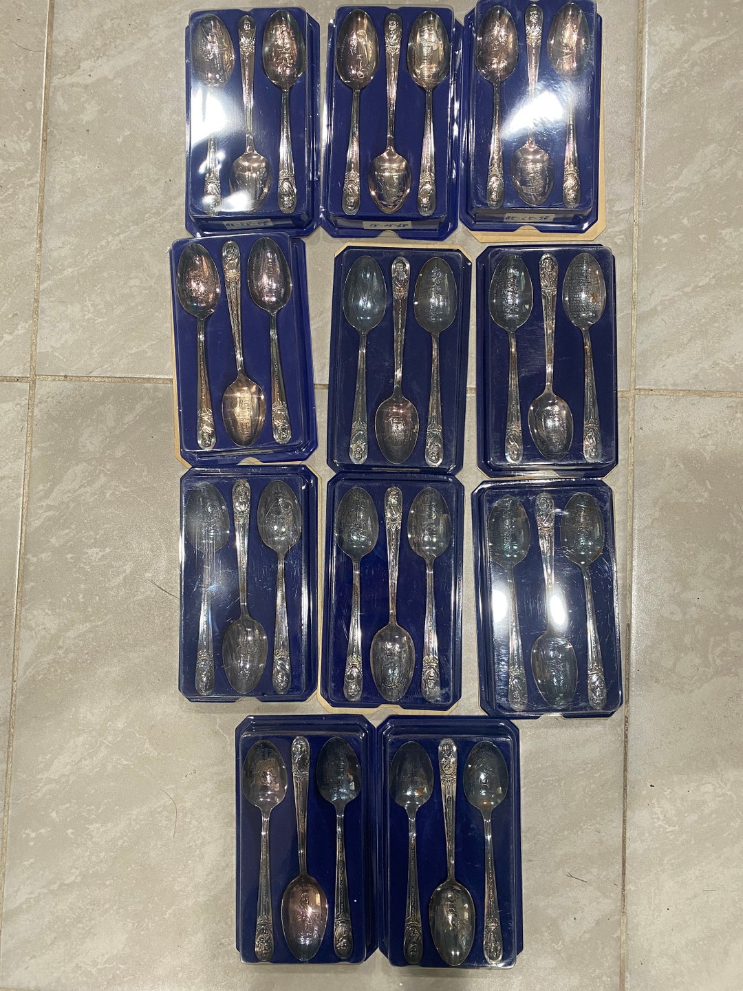 Vintage WM Rogers Silver Plated Presidential Collector Spoons 1-34 - Etsy