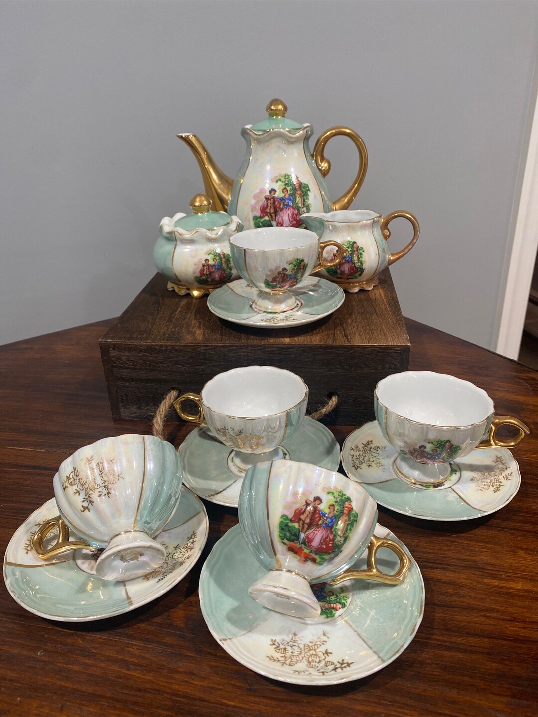 15 Piece Vintage Demitasse/ Tea Set Imperial Chekoslovakian Design - Etsy