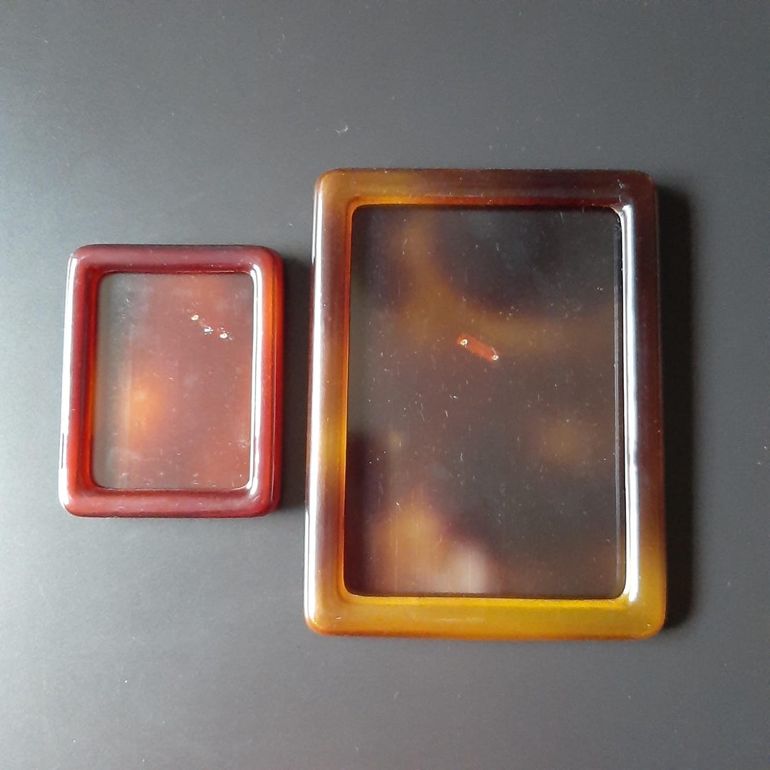 Vintage Faux Tortoiseshell Frames, Set of Two Carey Picture Frames - Etsy