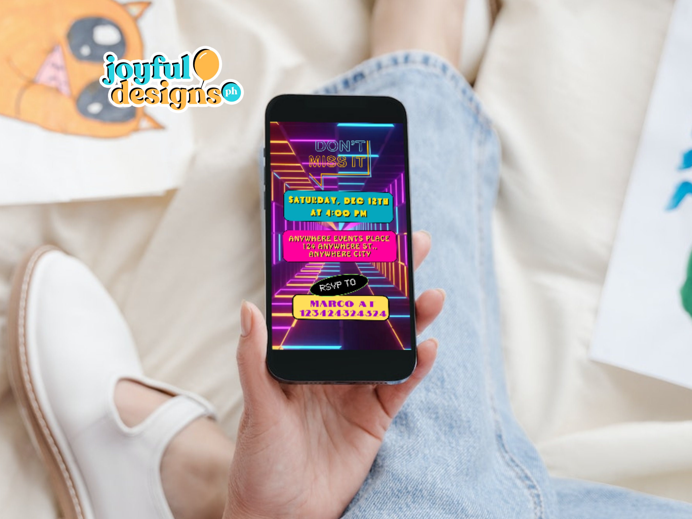 Digital 90s Party Invitation, Back to the 90s Bday Theme, Throwback ...