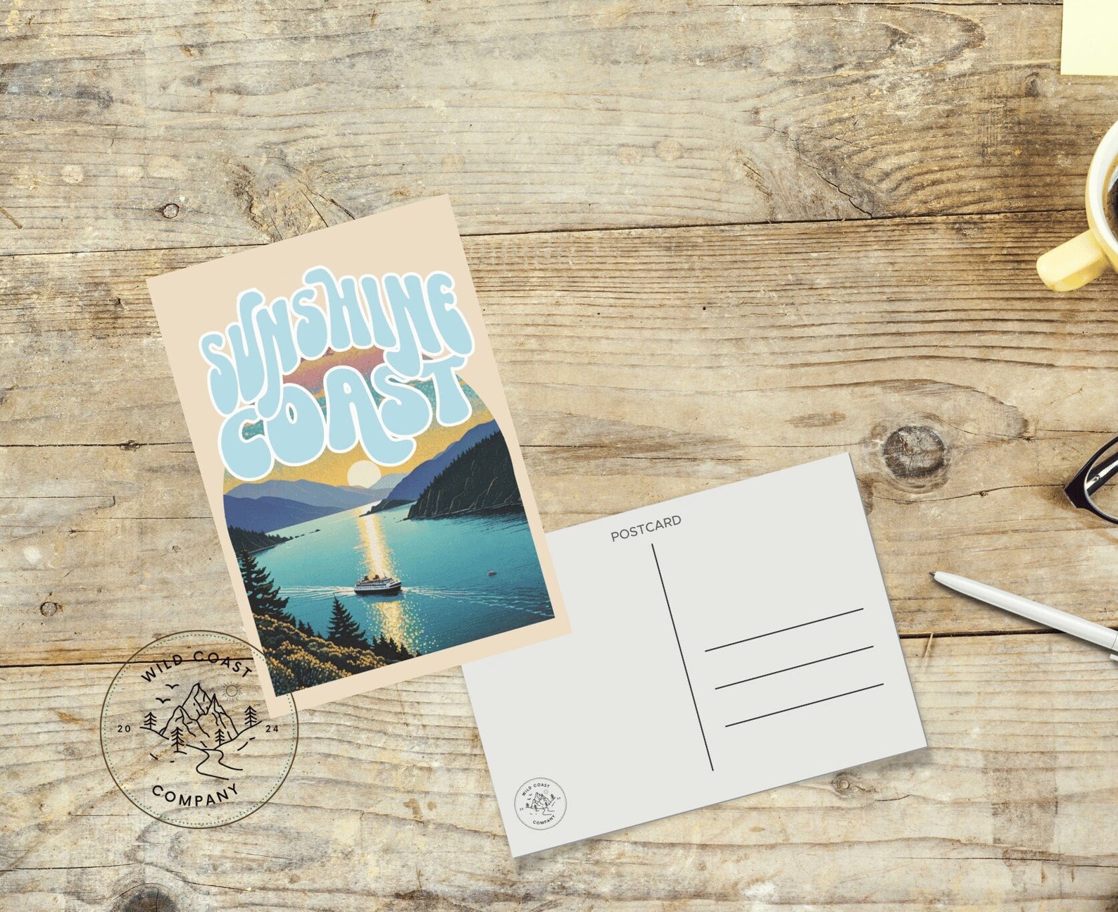 Retro BC Coast Postcards 2 Pack | Ferries | BC | British Columbia ...