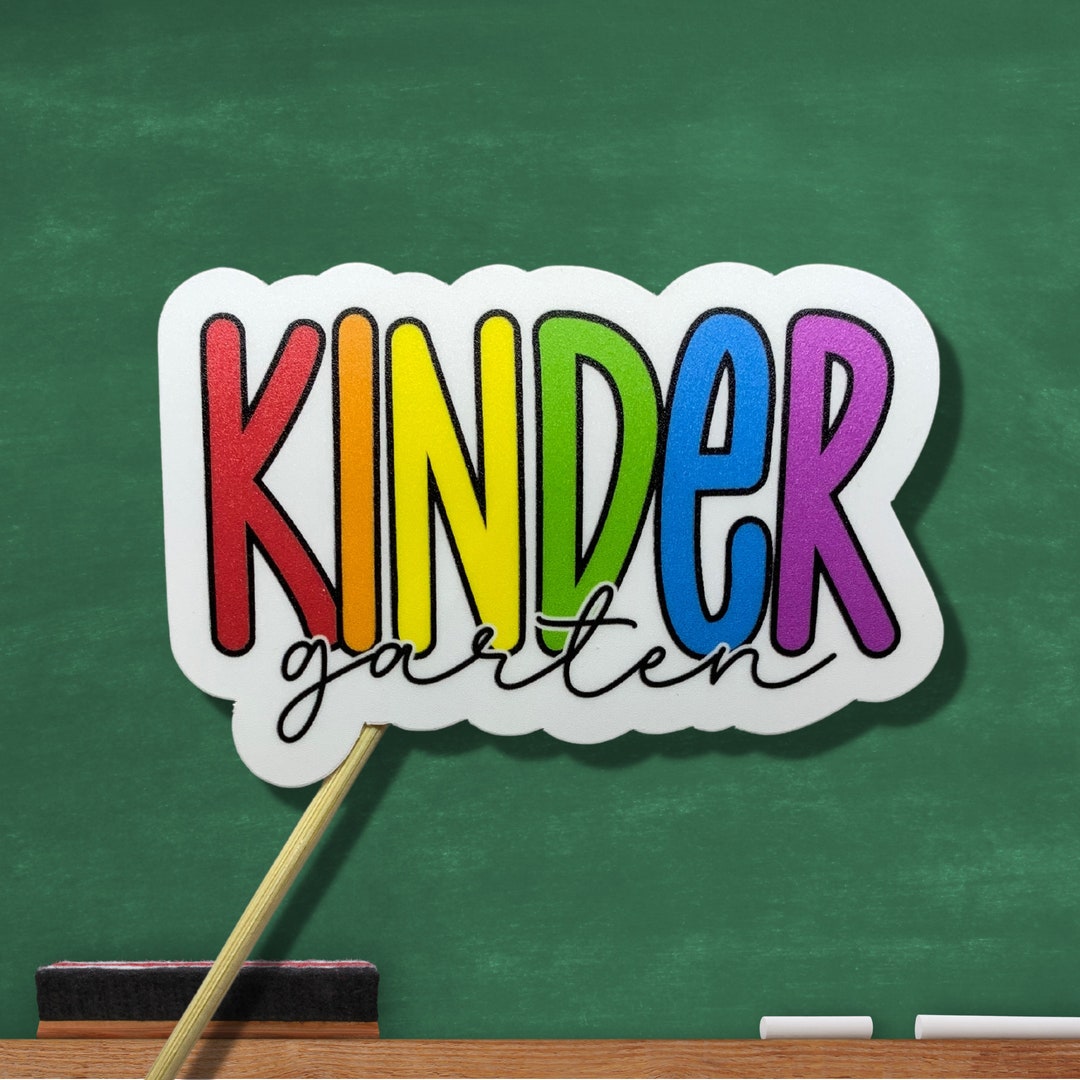 Kindergarten Sticker - Kindergarten Teacher Sticker- Kindergarten ...